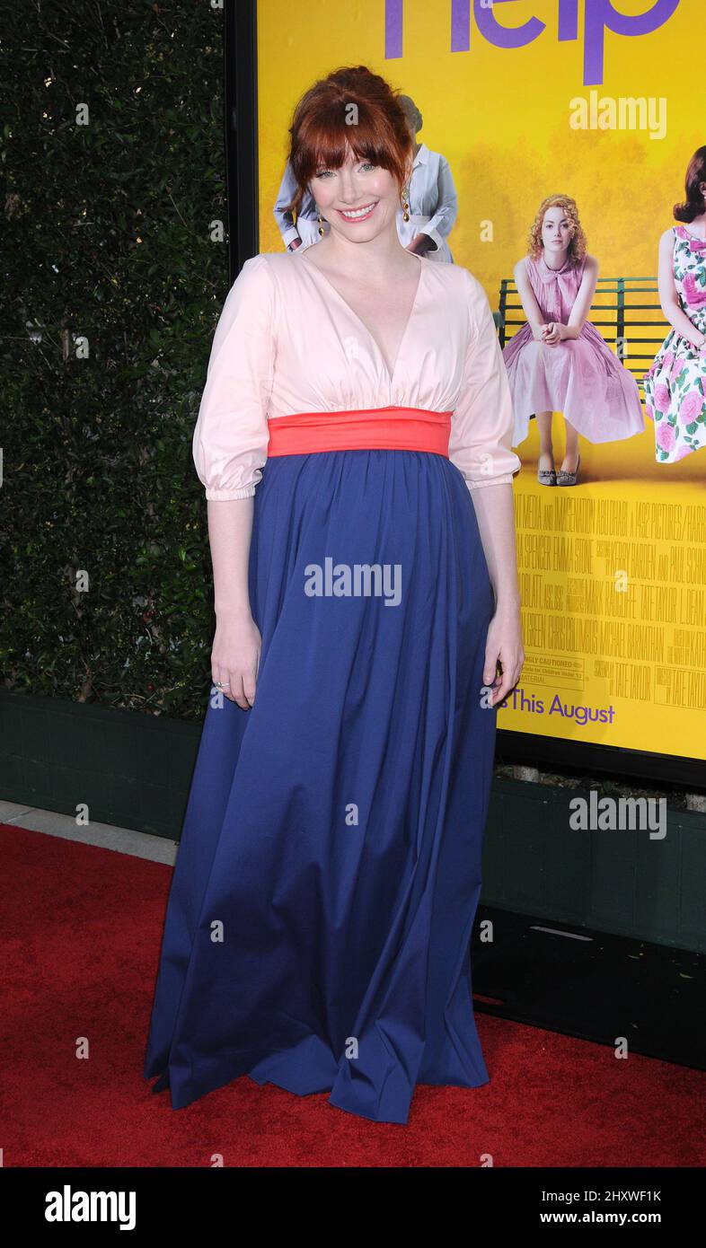Bryce Dallas Howard at "The Help" World Premiere at the Samuel Goldwyn ...