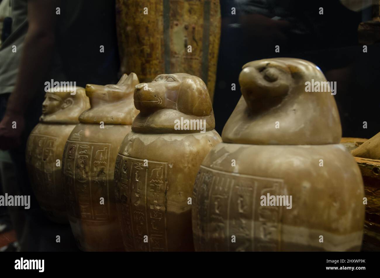 Canopic jars hi-res stock photography and images - Alamy