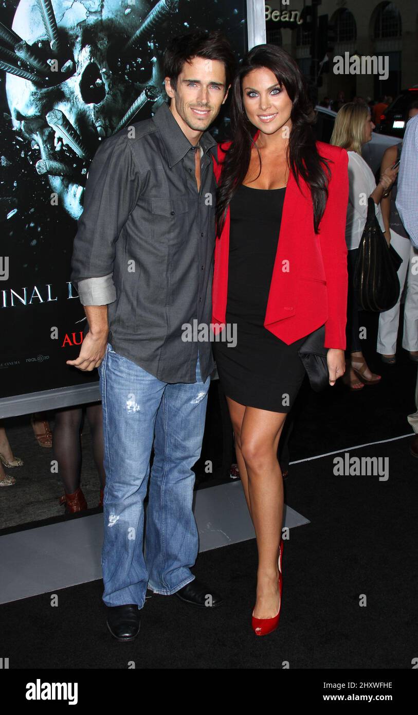 Brandon Beemer and Nadia Bjorlin attending the "Final Destination 5 ...