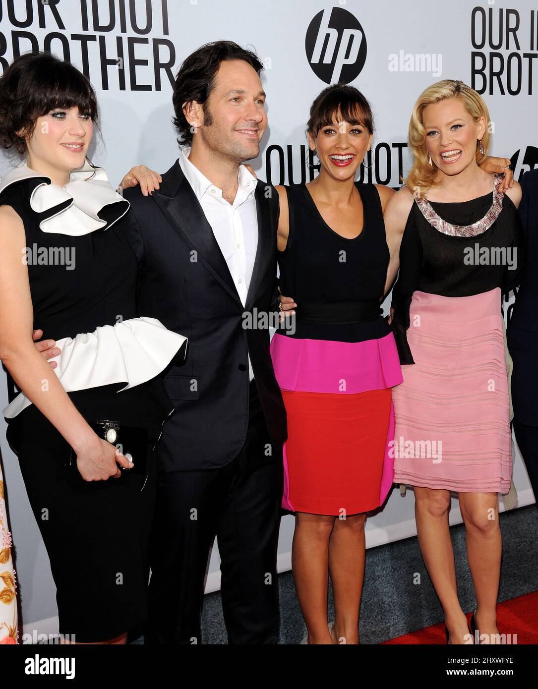 Zooey Deschanel, Paul Rudd, Rashida Jones and Elizabeth Banks during ...