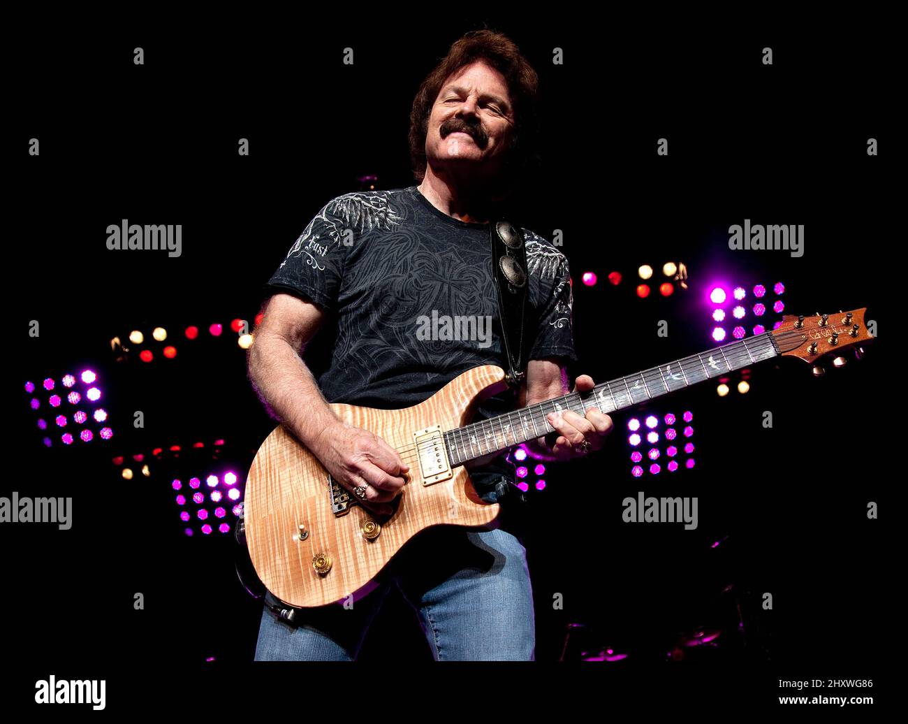 Tom Johnston from the Doobie Brothers performing live during the Doobie ...