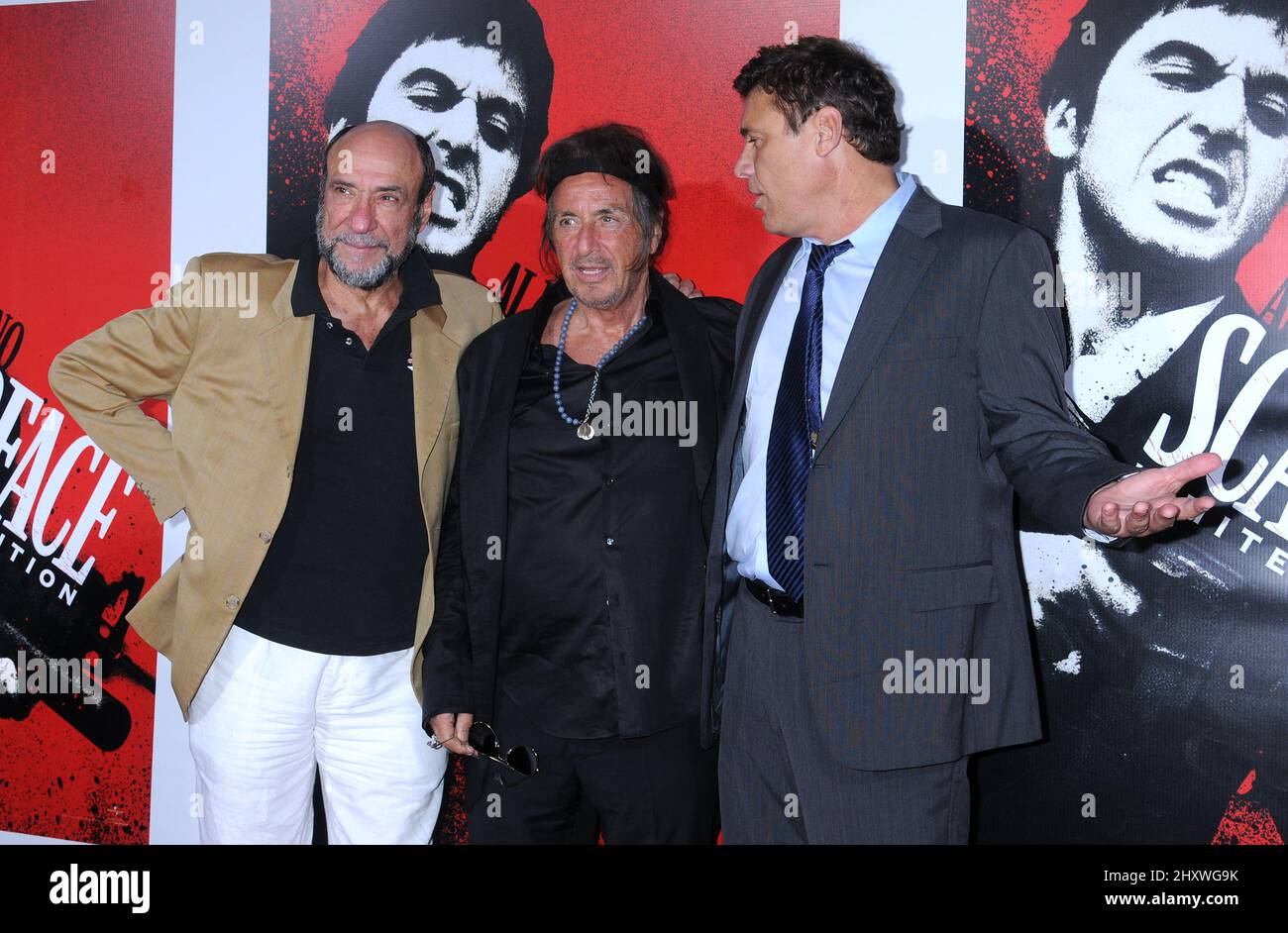 F. Murray Abraham, Al Pacino and Steven Bauer attending the "Scarface ...