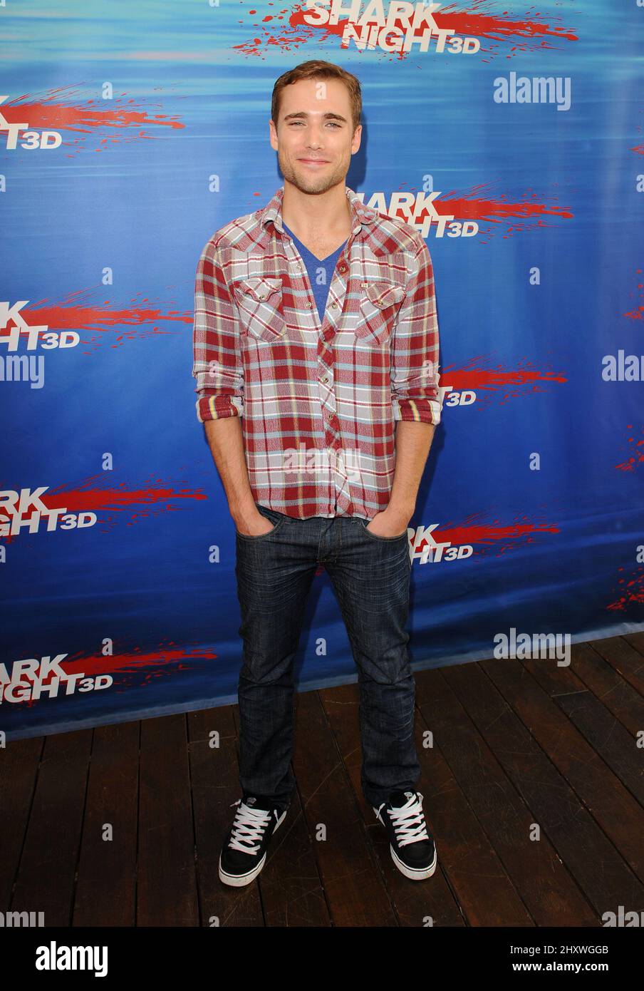 Dustin Milligan During The Shark Night 3d Pool Party Held At The