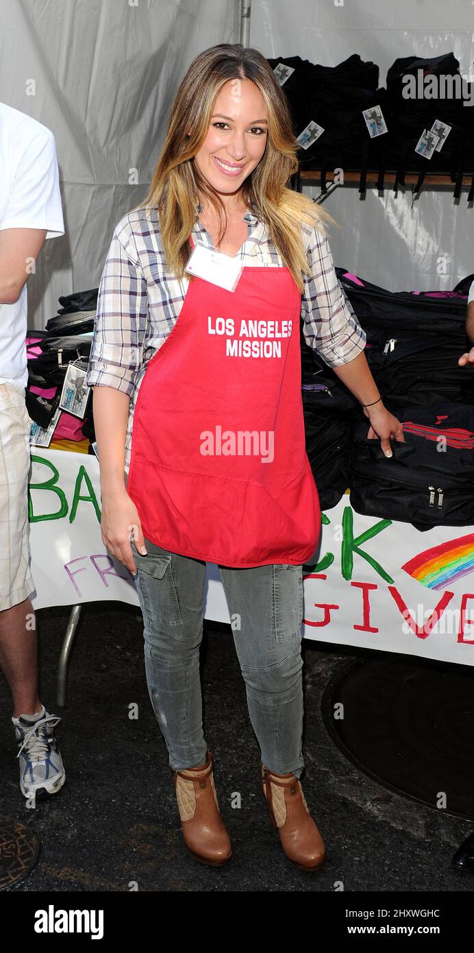 Haylie Duff during the Los Angeles Mission's 75th Anniversary Year End ...