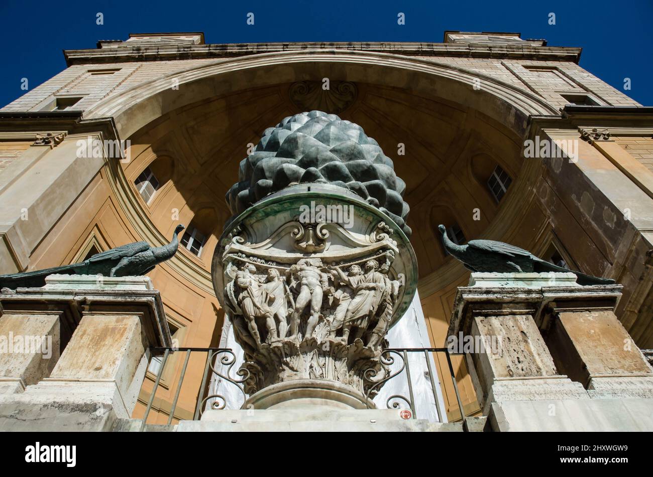 Low angle shot of an ancient building in Rome, Italy Stock Photo - Alamy
