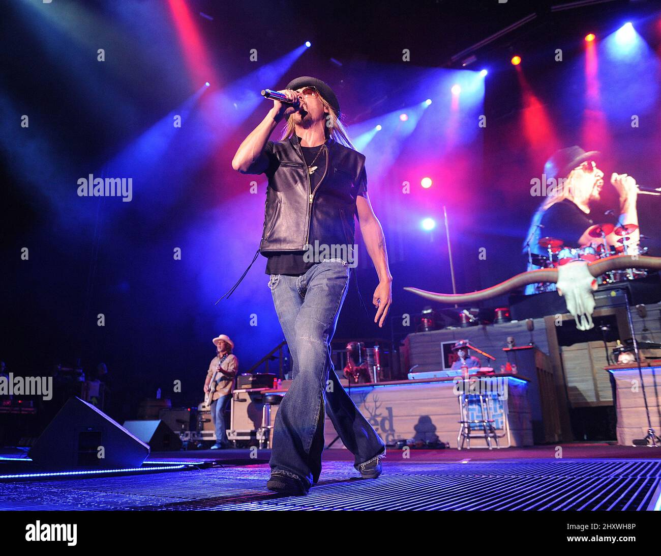 Kid Rock on stage during the at the Time Warner Cable Music Pavilion in ...