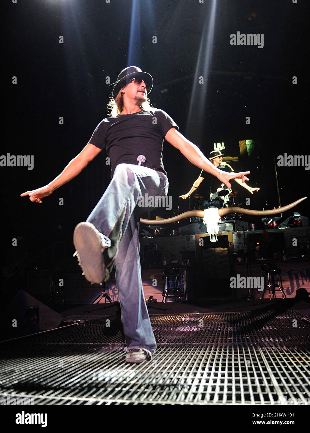 Kid Rock on stage during the at the Time Warner Cable Music Pavilion in ...