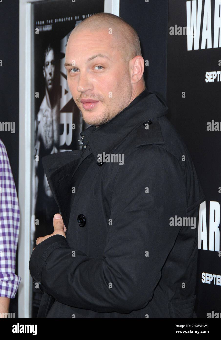 Tom Hardy attends the premiere of "Warrior" at the Arclight Cinemas in ...