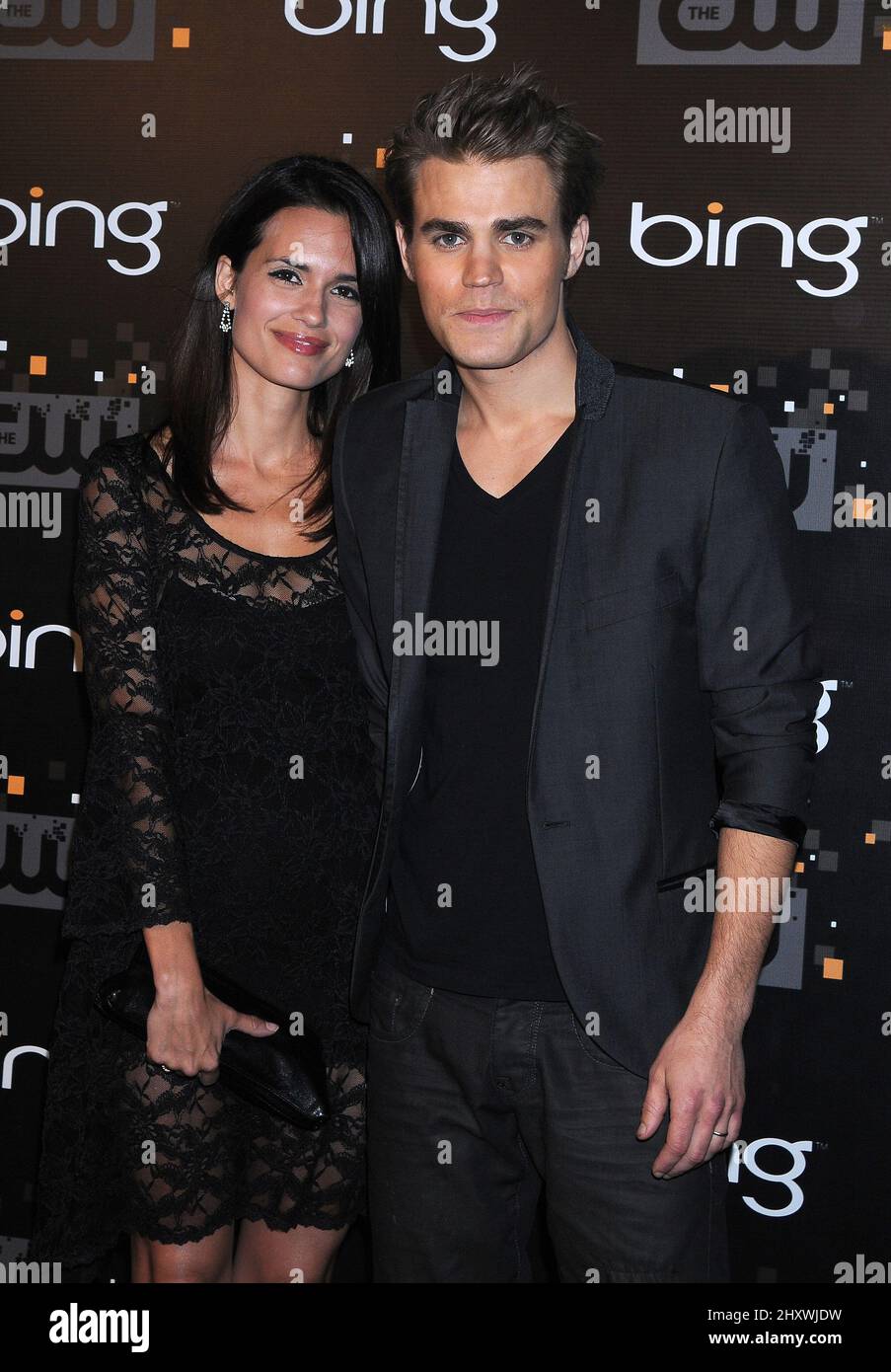 Torrey Devitto And Paul Wesley At Bing Presents The Cw Premiere Party Held At Warner Bros