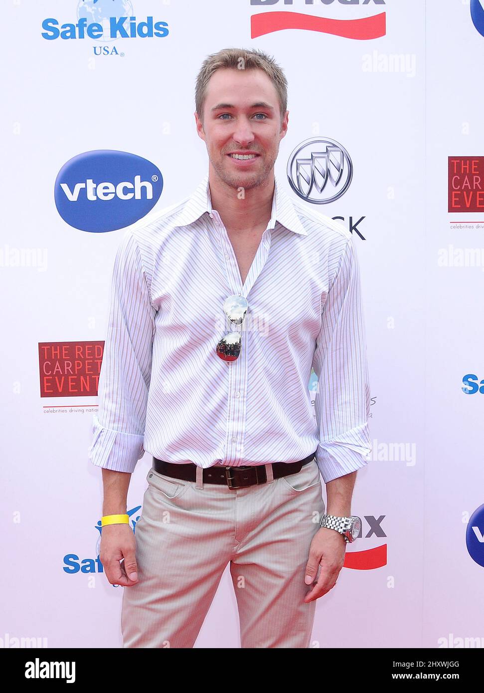 Kyle Lowder at the Red CARpet celebrity event promoting child passenger ...