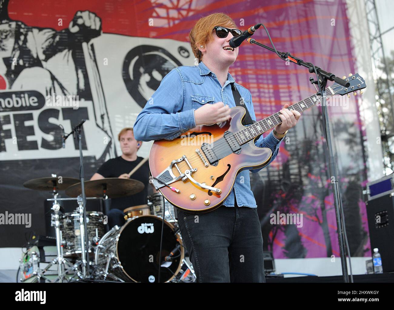 Alex Trimble, Two Door Cinema Club performs at The 2011 Virgin Music ...