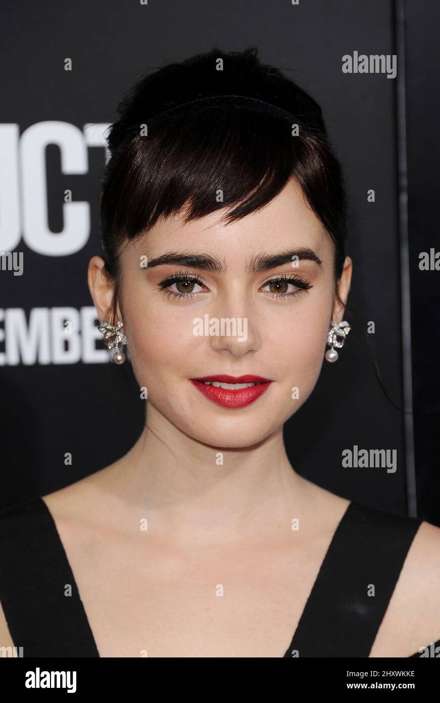 Lily Collins attends the "Abduction" Los Angeles Premiere held at ...