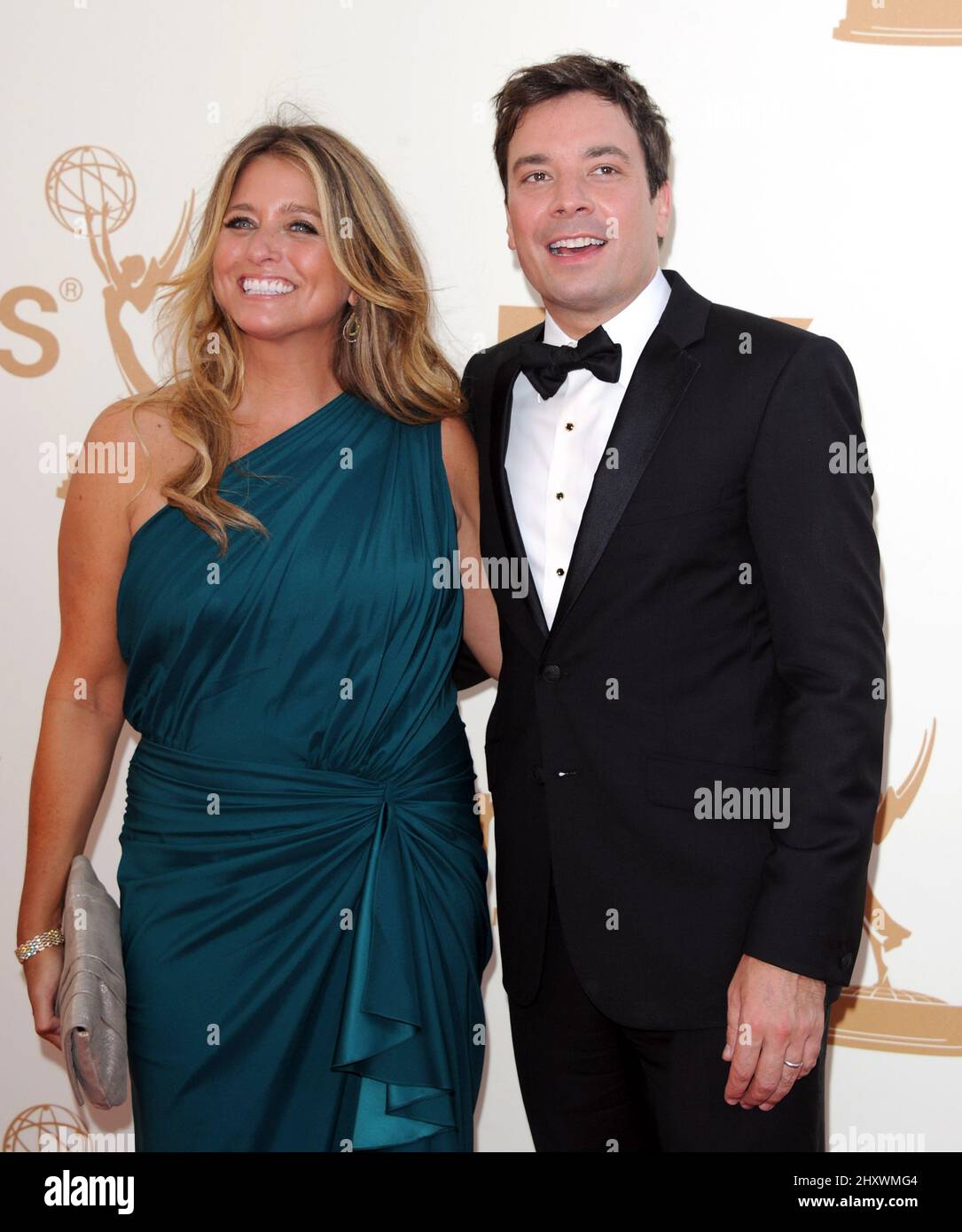Nancy Juvonen and Jimmy Fallon attends the 63rd Annual Primetime Emmy ...