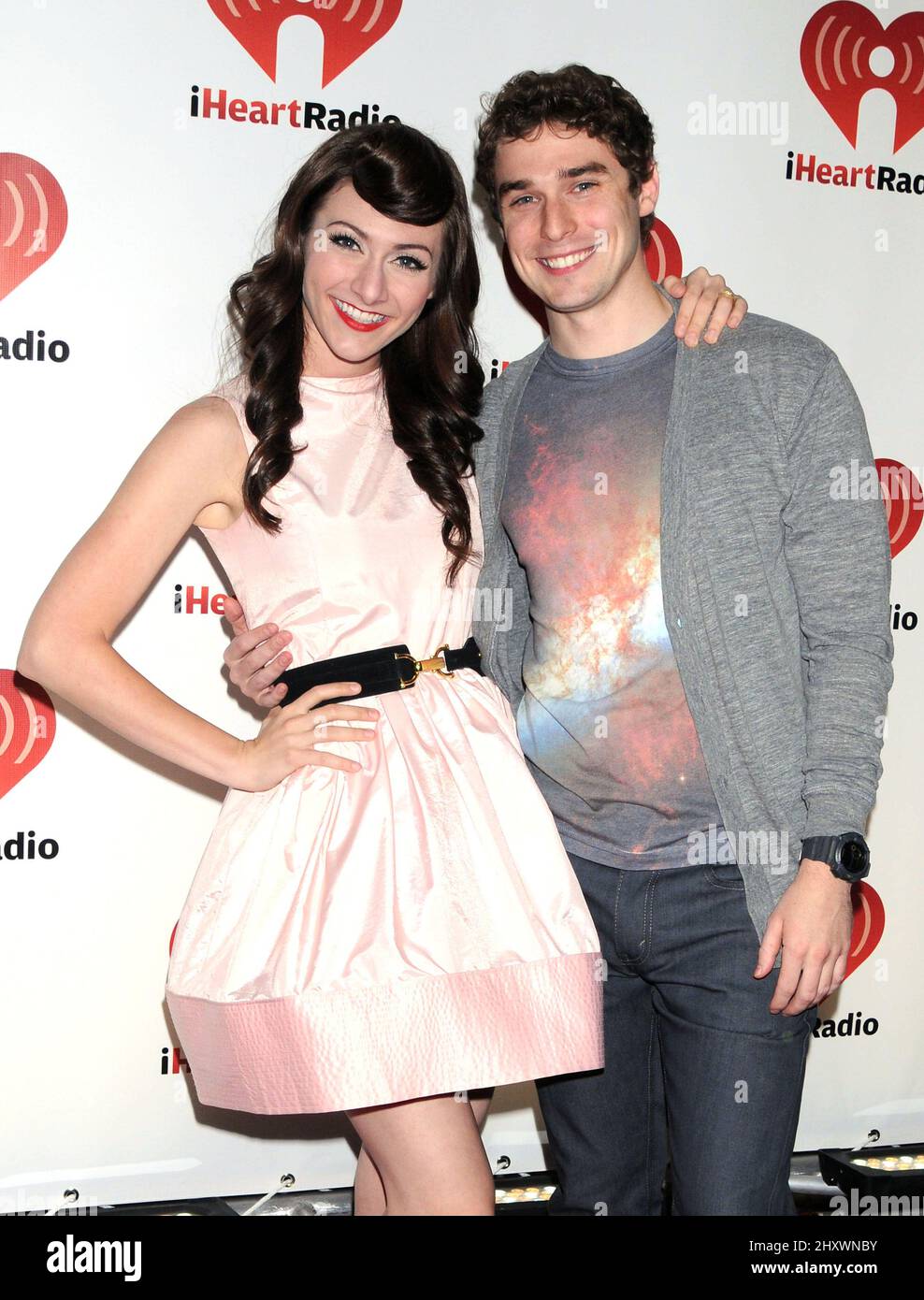 Amy Heidemann and Nick Noonan during the iHeartRadio Music Festival ...