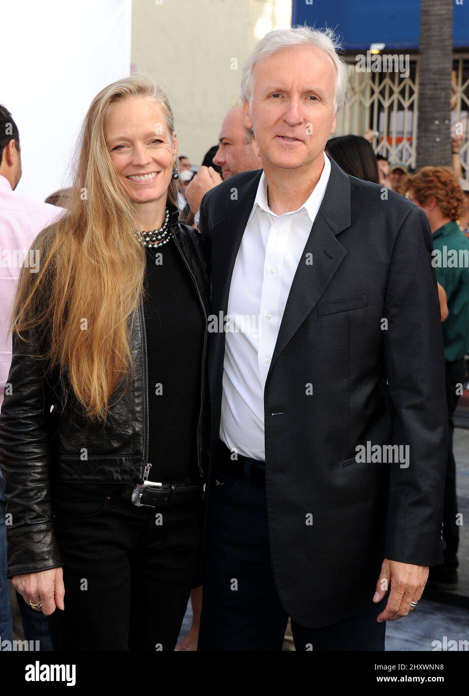 Suzy Amis and James Cameron attending IRIS A Journey Into The World of ...