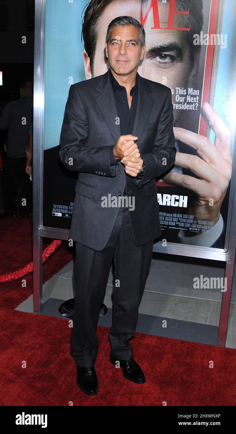 George Clooney during "The Ides of March" Los Angeles premiere held at ...