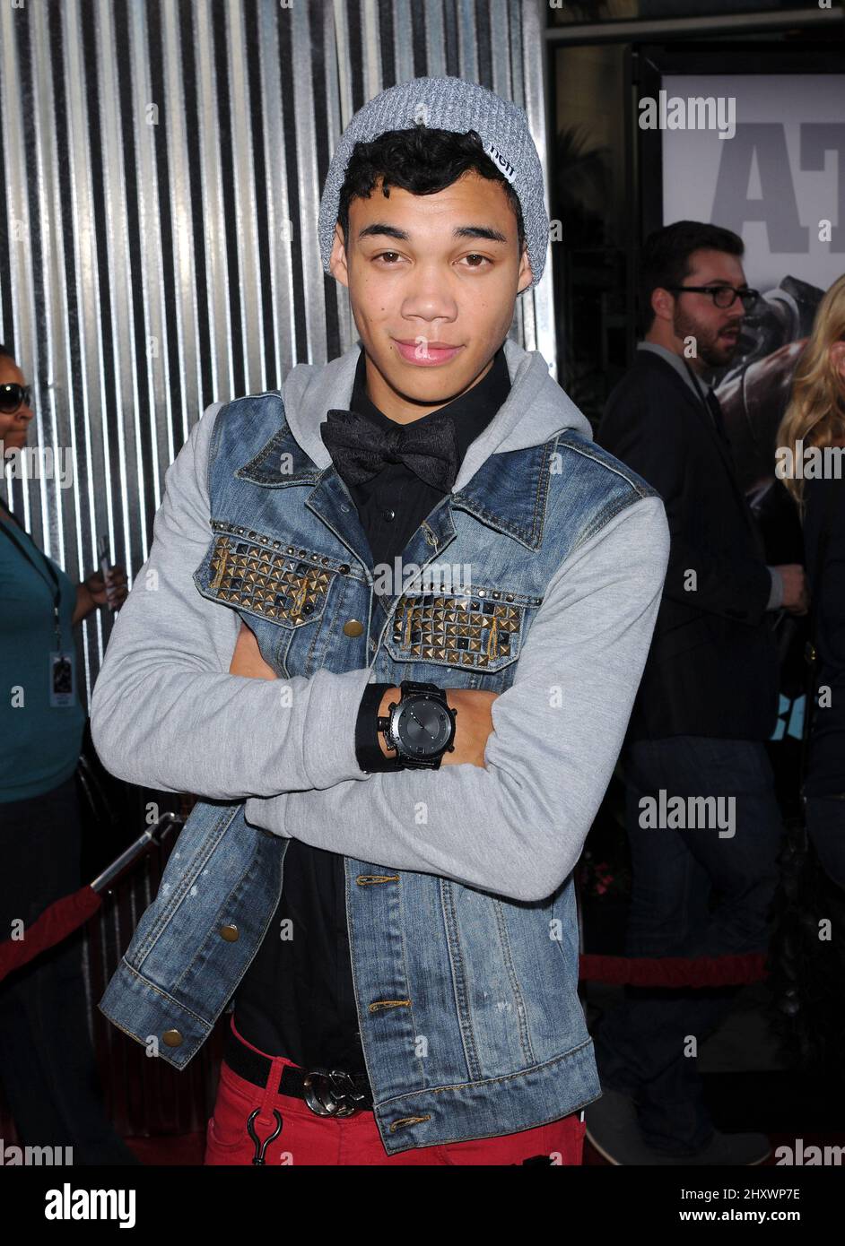 Roshon Fegan attending the "Real Steel" world premiere held at the ...