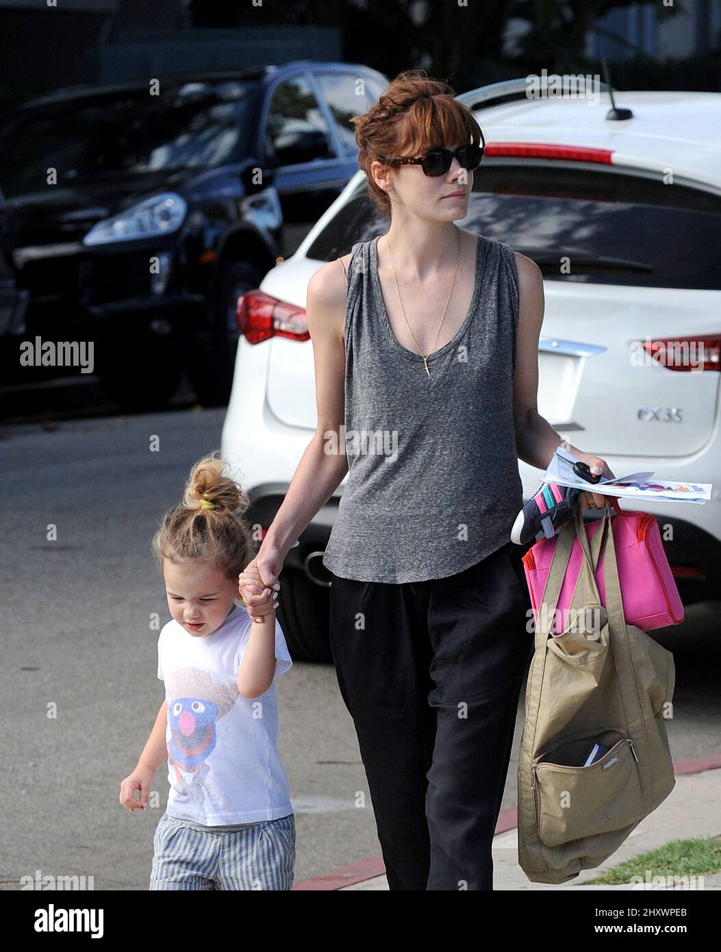 Michelle Monaghan picks up her daughter Willow from School in West ...