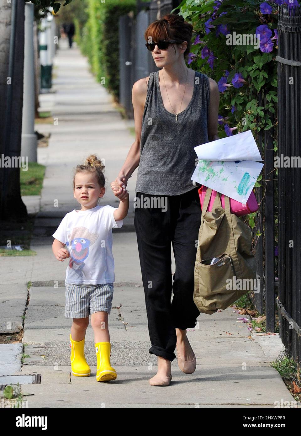 Michelle Monaghan picks up her daughter Willow from School in West ...
