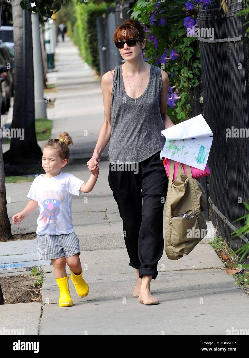 Michelle Monaghan picks up her daughter Willow from School in West ...
