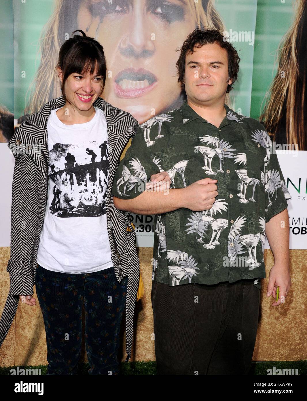 Jack Black and Tanya Haden attending the "Enlightened" HBO Premiere ...