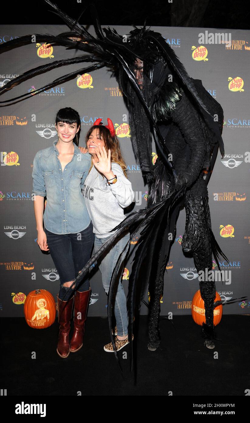 Krysten Ritter and Sarah Shahi during the 2011 Los Angeles Haunted ...