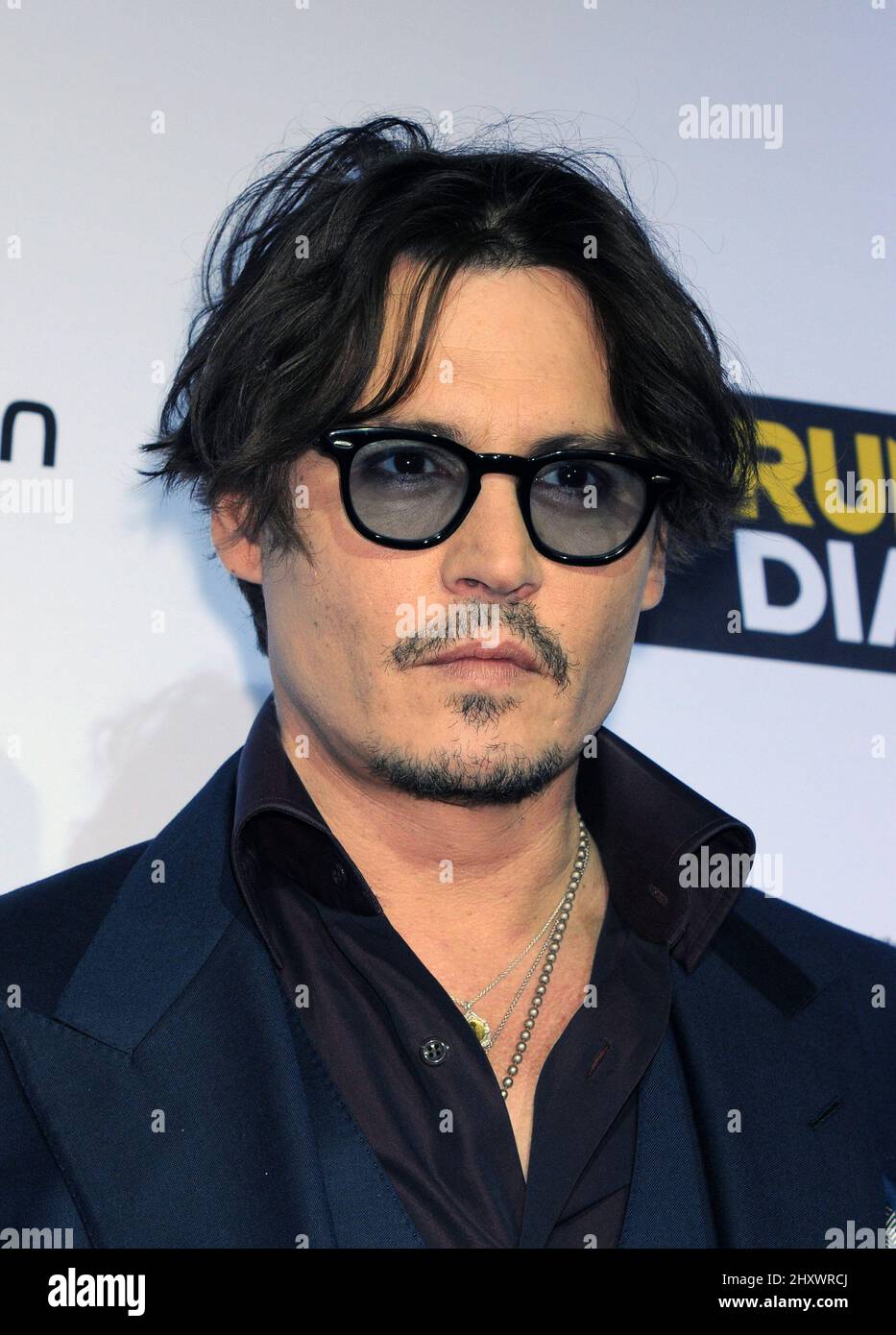 Johnny Depp at "The Rum Diary" premiere held at the Los Angeles County ...