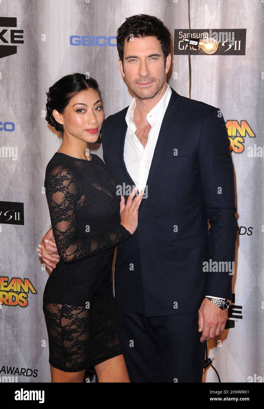 Dylan McDermott and Shasi Wells during Spike TV's "Scream Awards 2011 ...