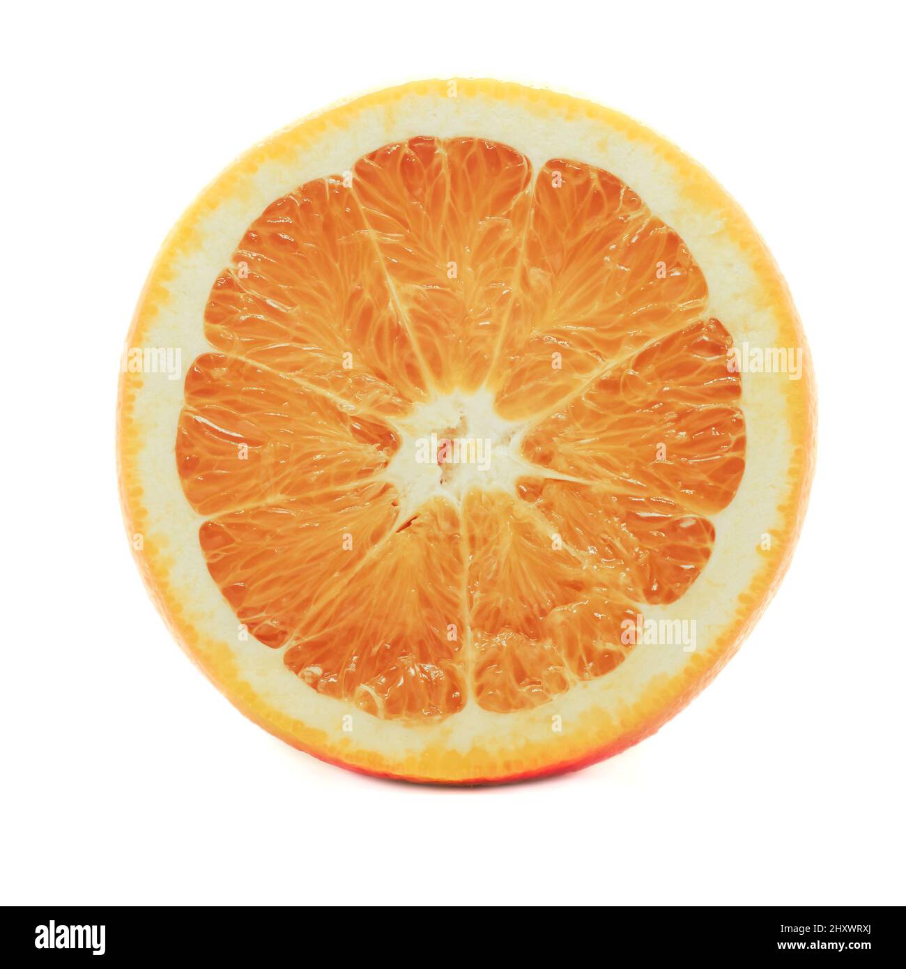Orange slice isolated on white background. Ripe orange citrus fruit ...