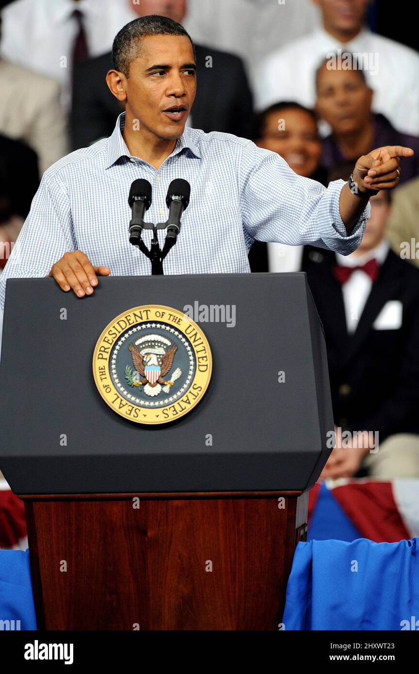President Barack Obama discusses American Jobs Act as he is on the ...