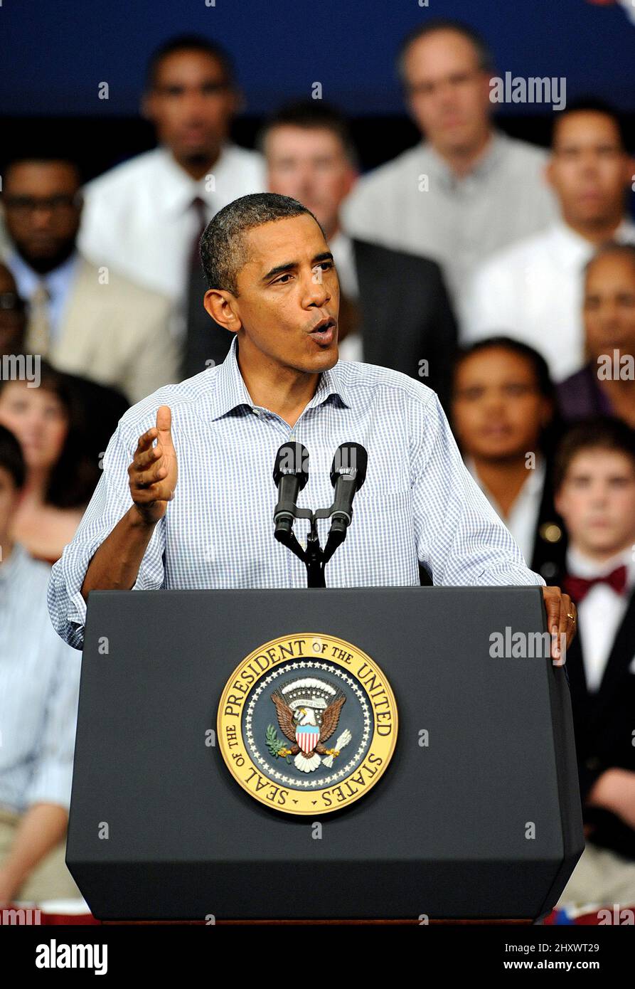 President Barack Obama discusses American Jobs Act as he is on the ...