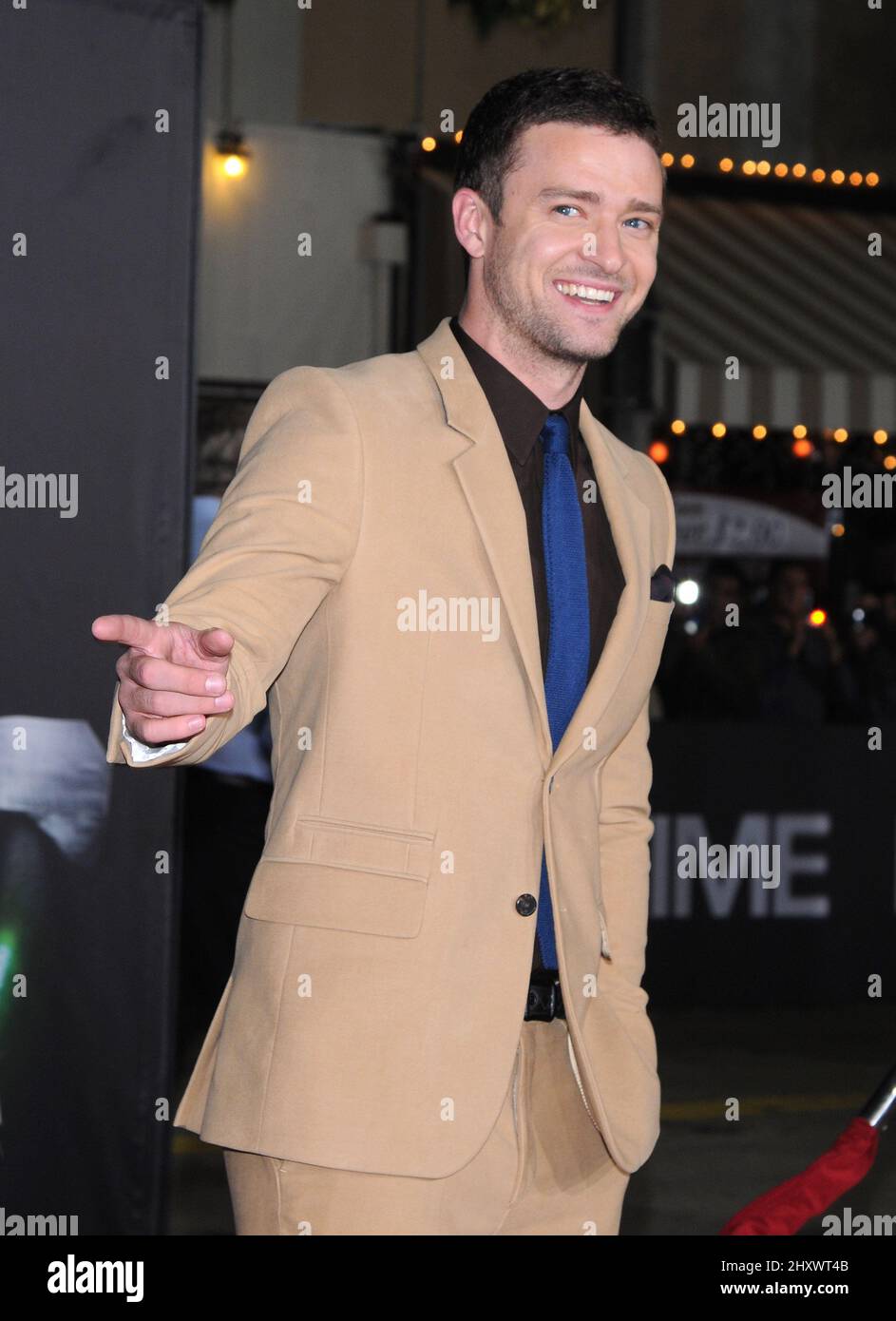 Justin Timberlake attending the "In Time" premiere held at the Regency ...