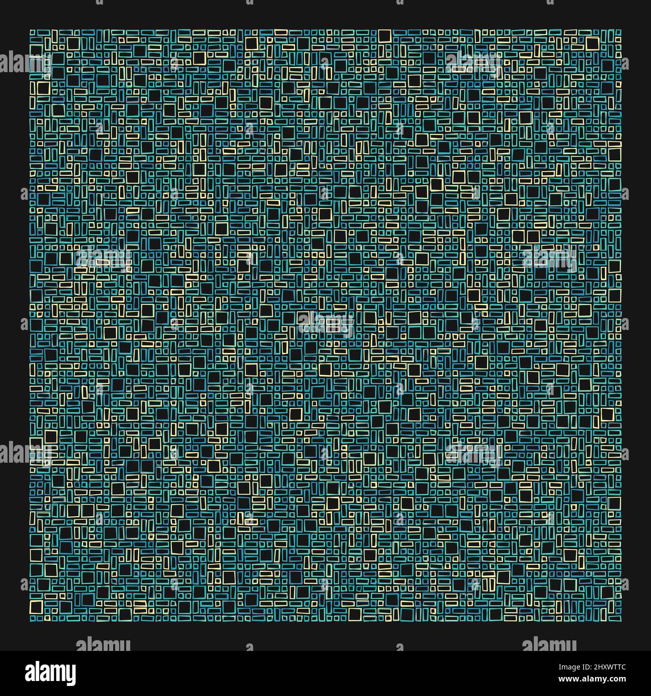 Abstract Offset Quads generative art background art illustration Stock ...