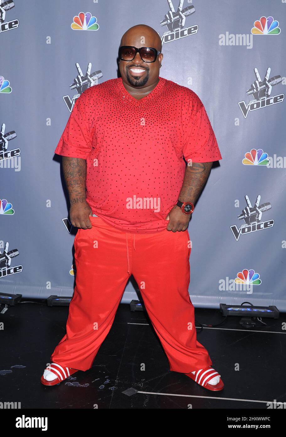 Cee-Lo attending "The Voice" Press Junket held at Sony Pictures Studios ...
