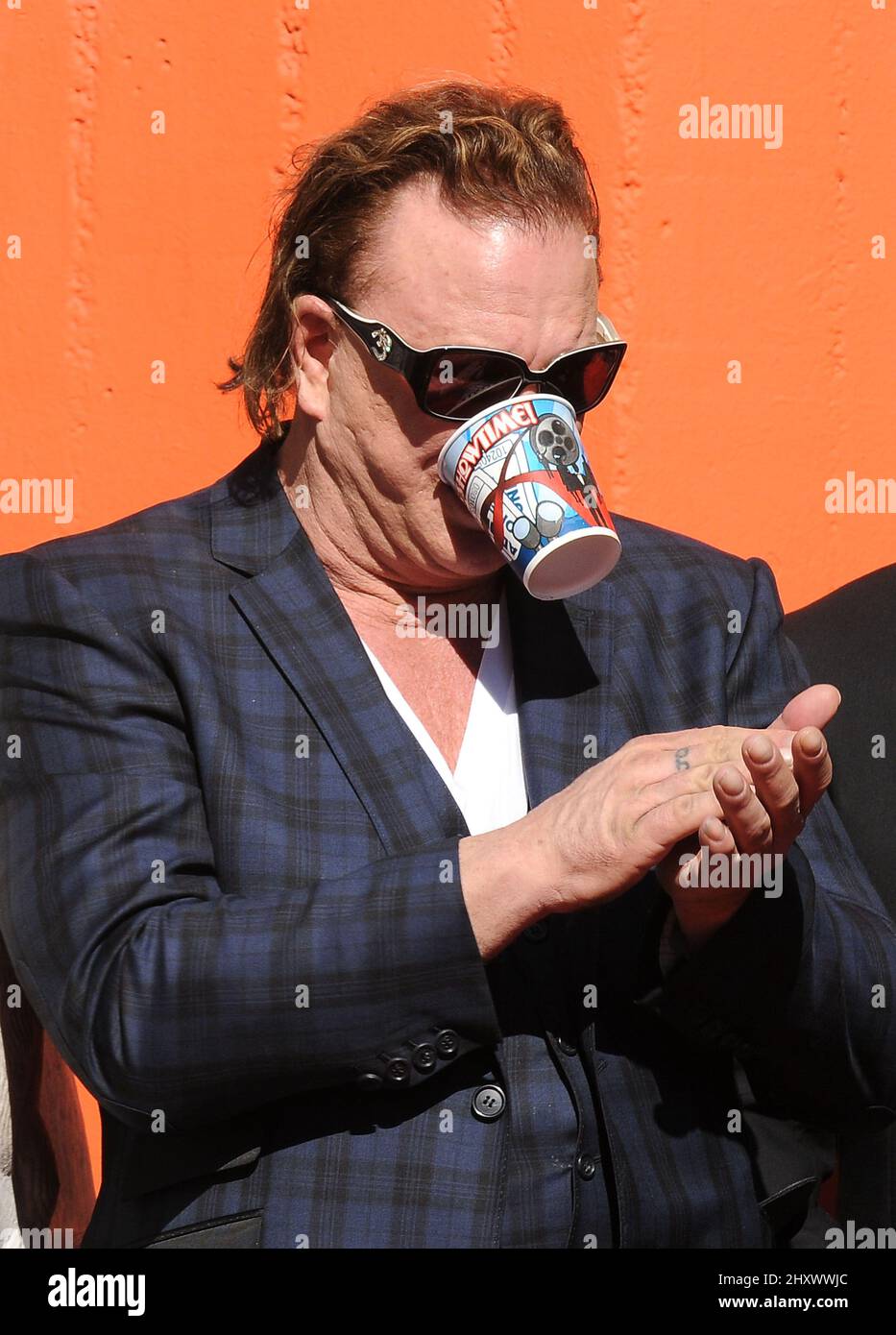 Mickey Rourke at Hand and Footprint Ceremony at Grauman's Chinese ...