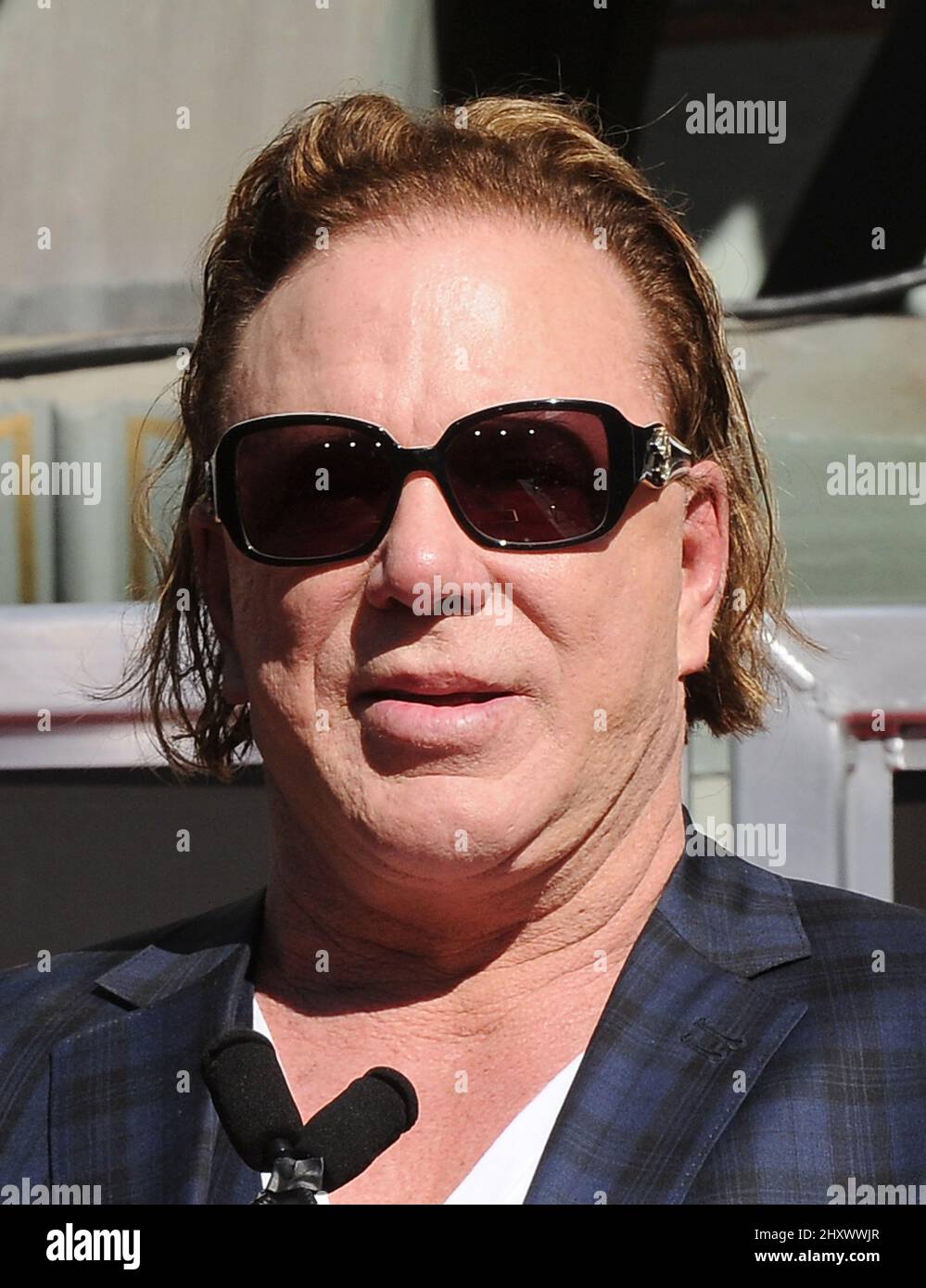 Mickey Rourke at Hand and Footprint Ceremony at Grauman's Chinese ...