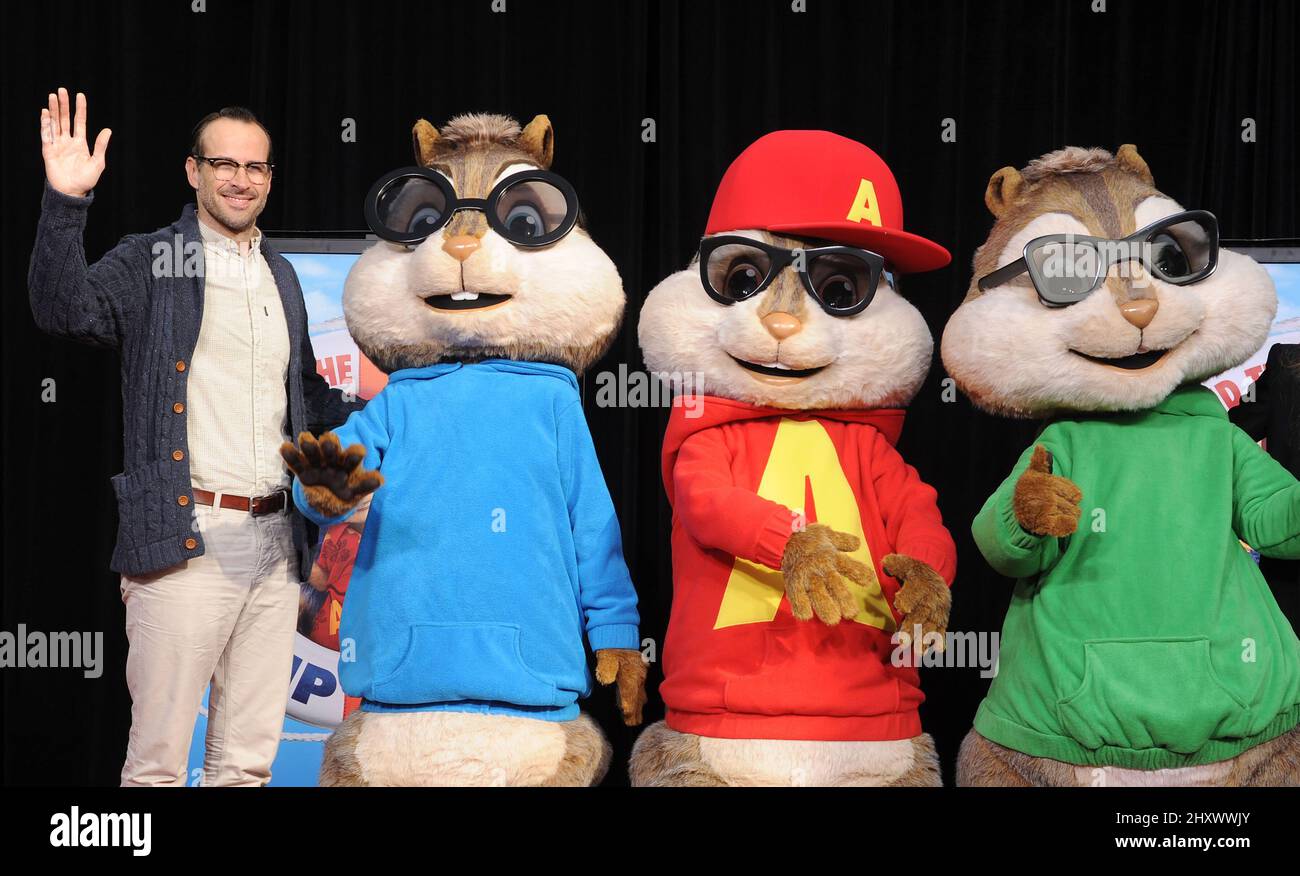 Jason Lee with Alvin and the Chipmucks during the Alvin and the ...