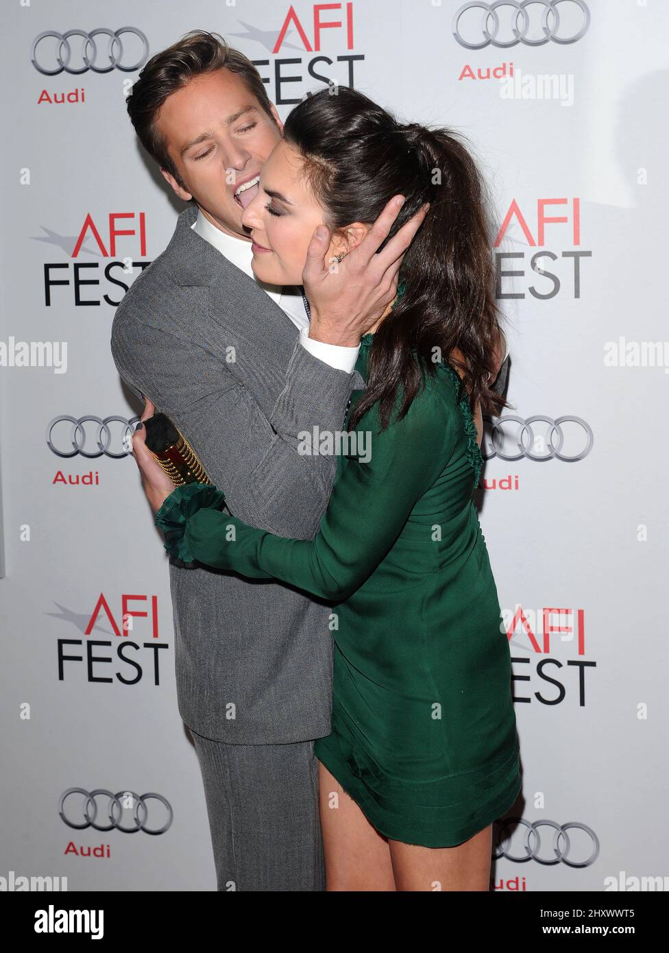 Armie Hammer and Elizabeth Chambers attending the world premiere of 'J ...