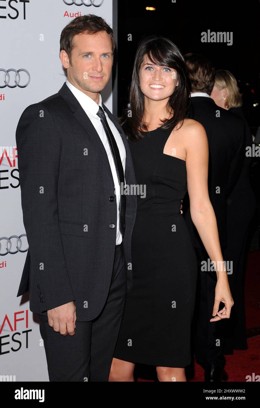 Josh Lucas and guest attending the world premiere of 'J.Edgar' held at ...