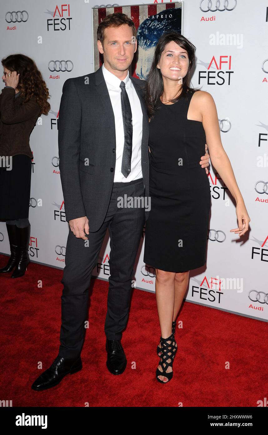 Josh Lucas and guest attending the world premiere of 'J.Edgar' held at ...