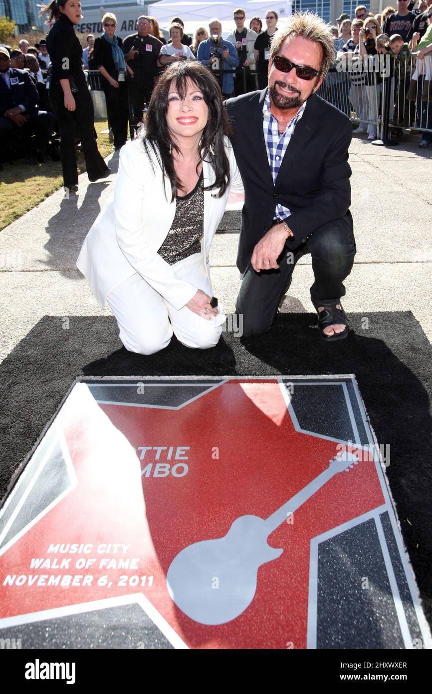 Reba Rambo McGuire and Tony Brown at the Music City Walk of Fame ...