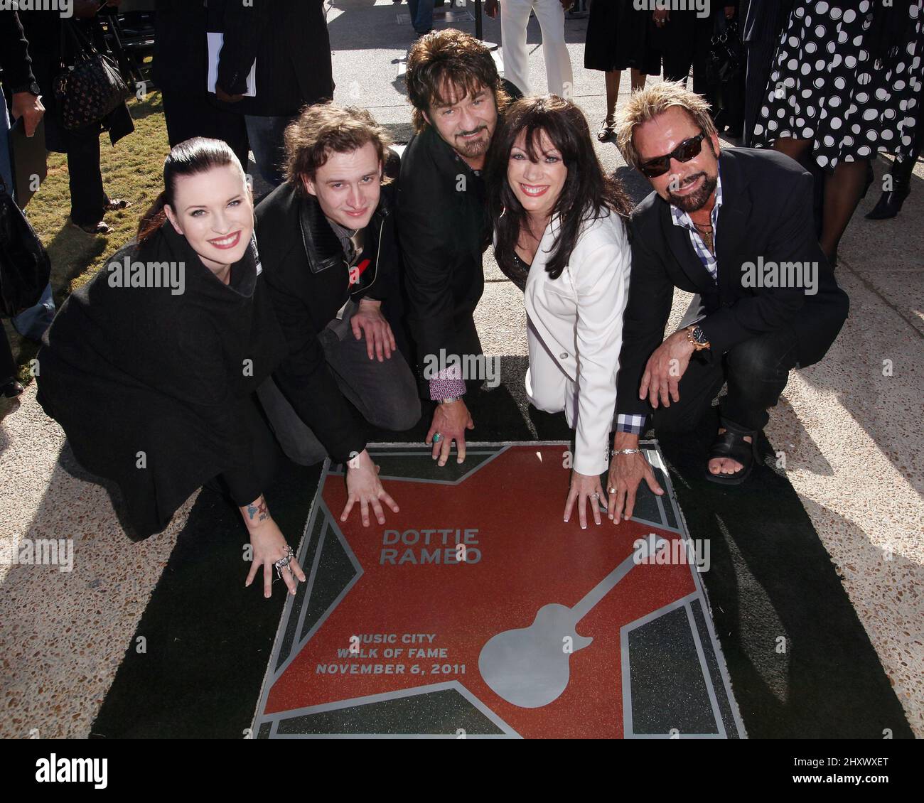 Reba Rambo McGuire and Dottie Rambo at the Music City Walk of Fame ...