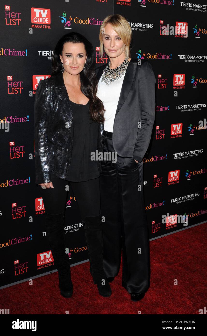 Kyle Richards and Taylor Armstrong arriving for TV Guide's 2011 Hot ...