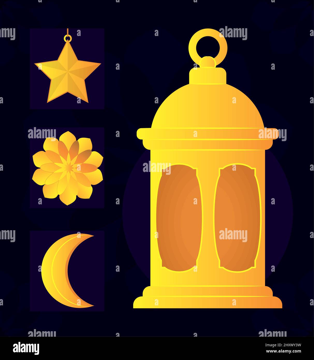 islamic icon set Stock Vector Image & Art - Alamy