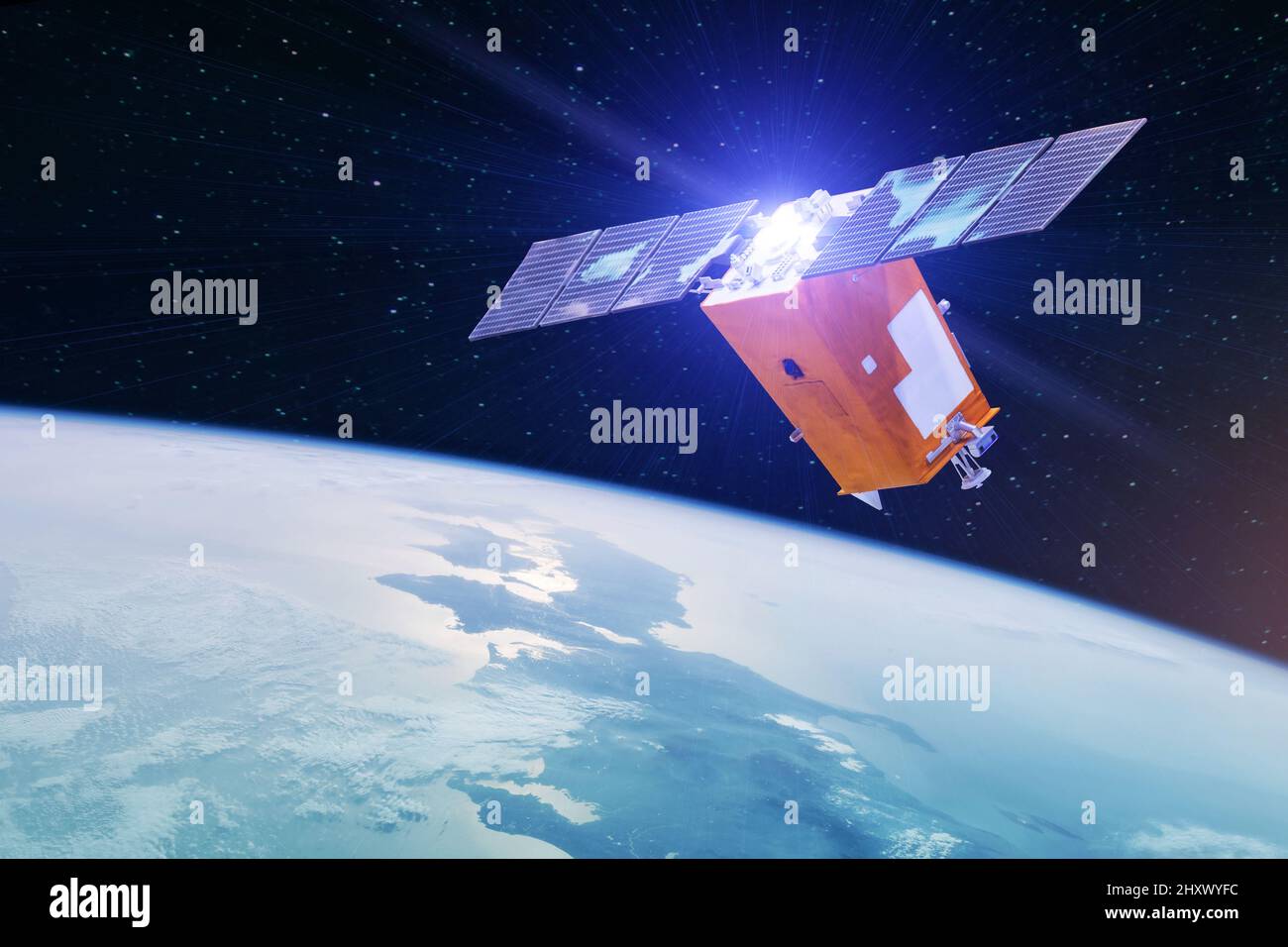 In open space and orbit Earth satellite communications research ...