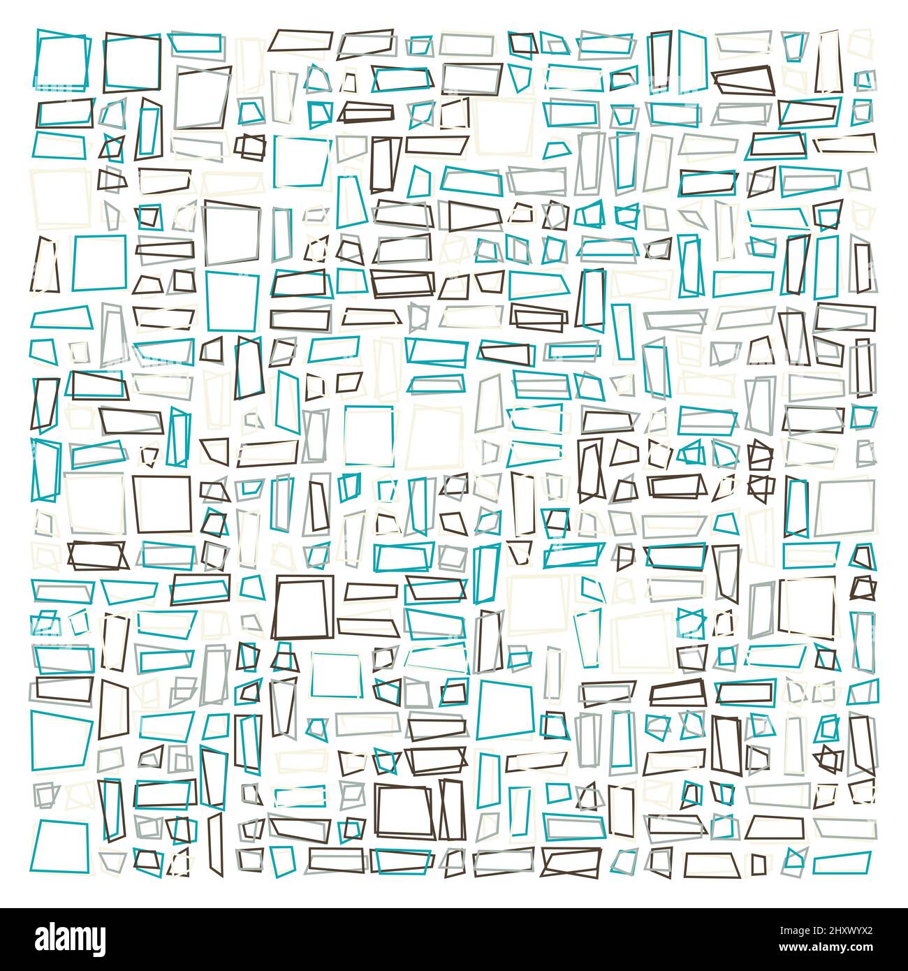 Abstract Offset Quads generative art background art illustration Stock ...