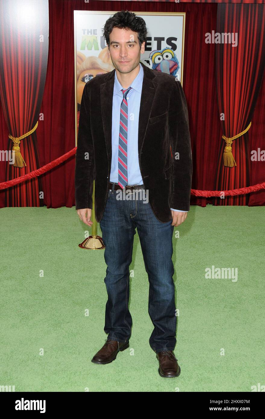 Josh Radnor attending "The Muppets" premiere held at the El Capitan ...