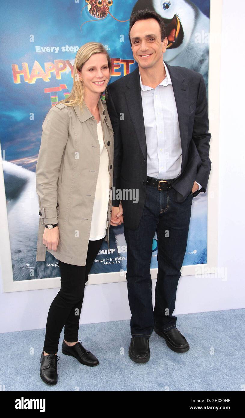 Hank Azaria and Katie Wright during the 'Happy Feet 2' World Premiere ...