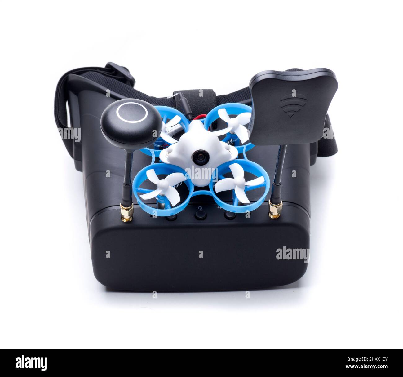 FPV glasses and Tiny Whoops with camera for immersive experience Stock ...