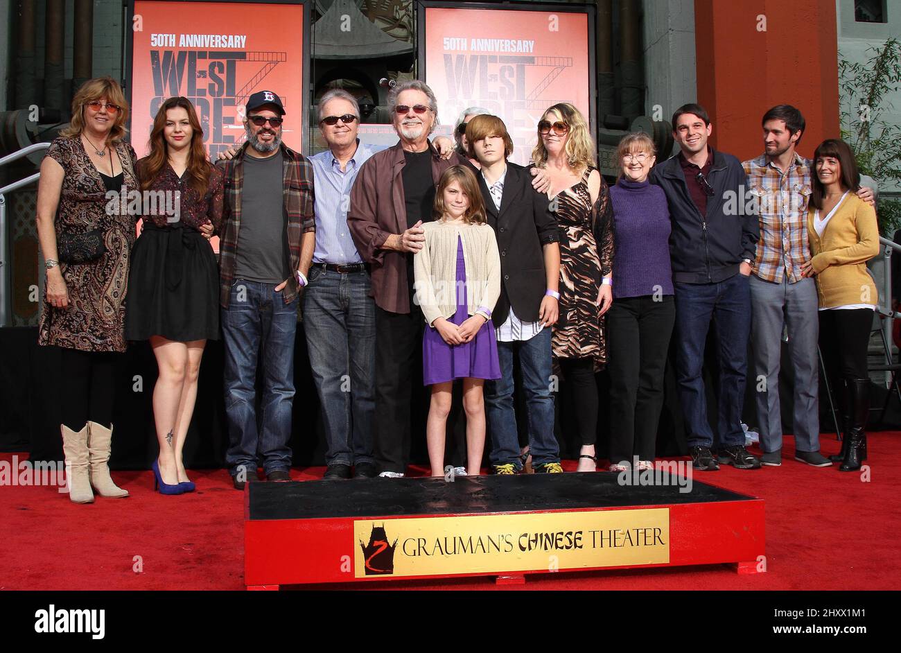 Amber Tamblyn, David Cross, Russ Tamblyn and Family attending the West ...
